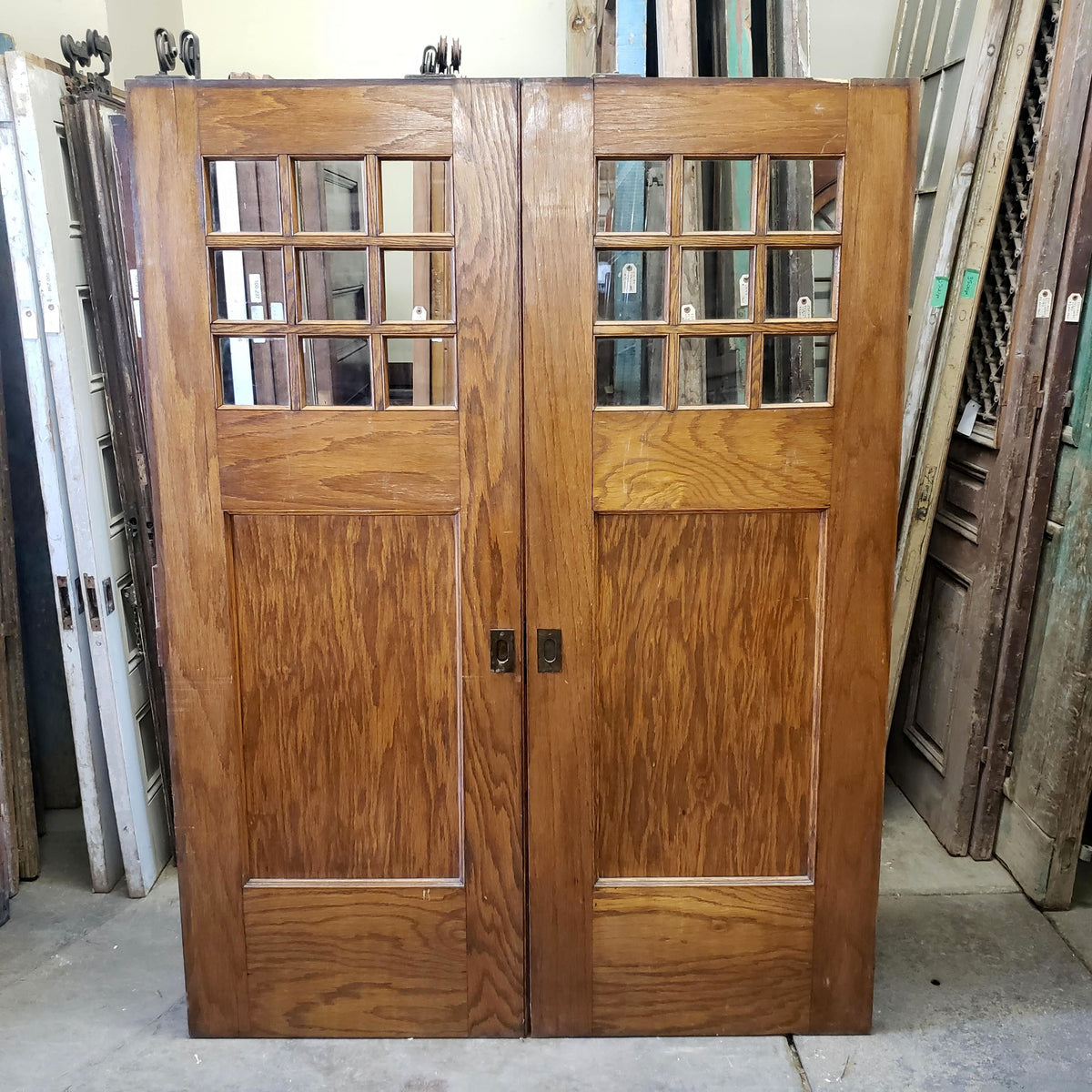Pair Antique Sliding Pocket Doors (60" x 80") – The Door Store