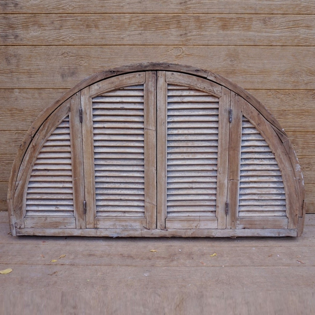 Transom Shutter - Arched (67" x 38-½") x2 – The Door Store