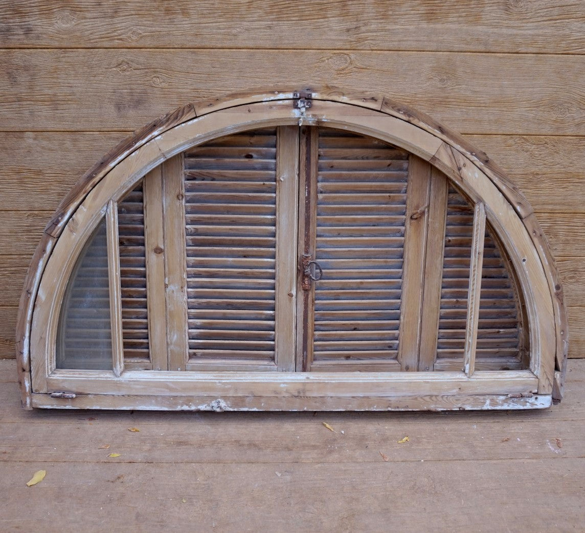Transom Shutter - Arched (67" x 38-½") x2 – The Door Store