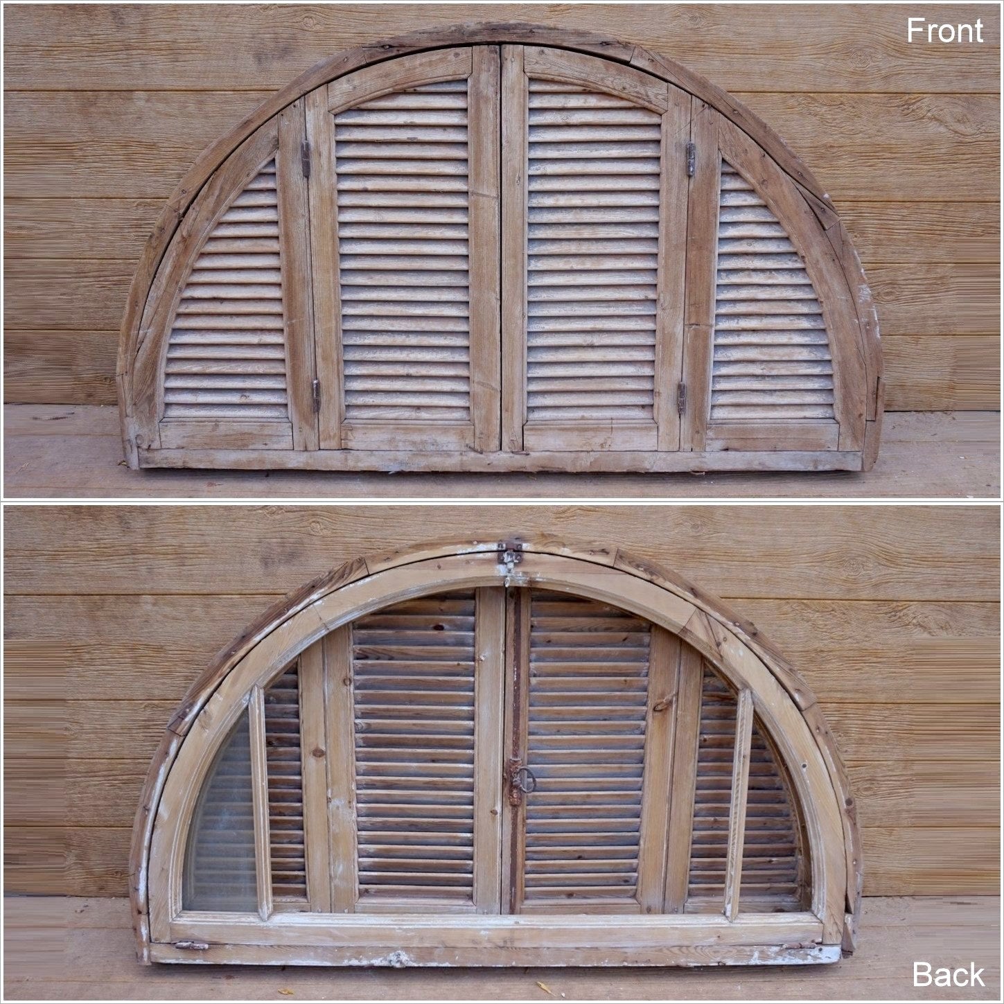 Transom Shutter - Arched (67" x 38-½") x2 – The Door Store