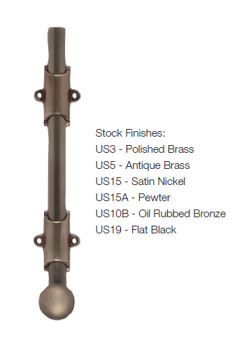 Security/Dutch Bolt - 10" (Heavy-Duty) – The Door Store